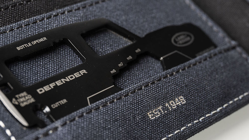 Heritage Canvas Wallet - Navy | Land Rover Collections