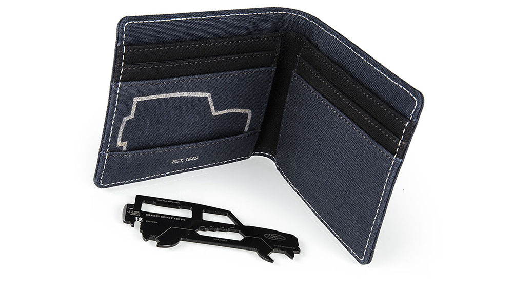 Heritage Canvas Wallet - Navy | Land Rover Collections