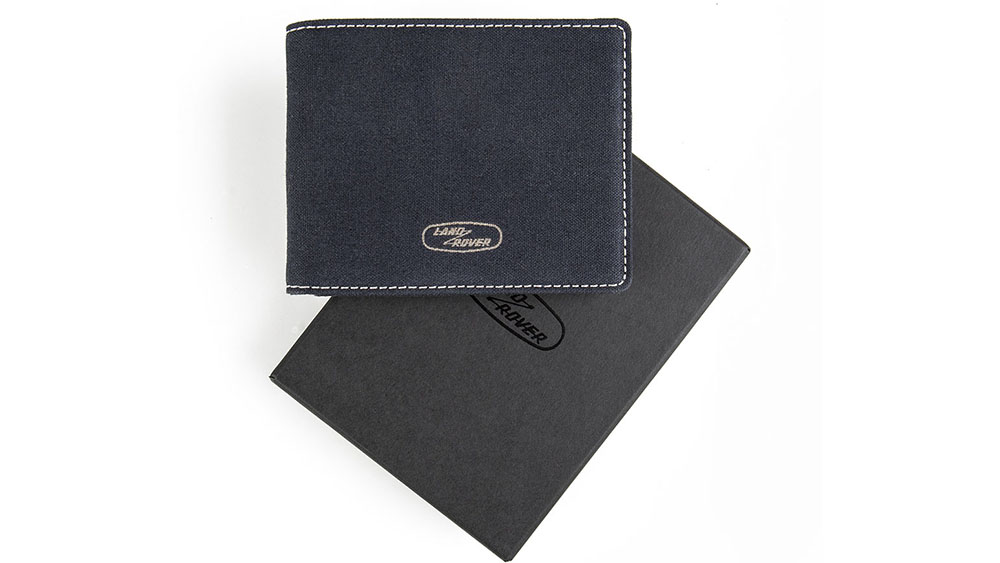 Heritage Canvas Wallet - Navy | Land Rover Collections
